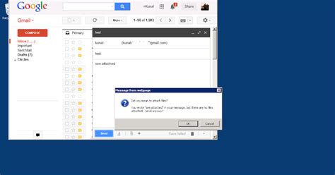Gmail Tips How To Avoid Sending Mail Without Attachment