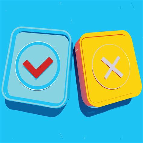 Decision Making Check Mark Vs Cross Symbol 54467196 Vector Art At Vecteezy