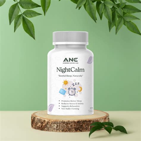 Nightcalm Tablets For Natural Herbal Sleep Support Ayurvedic Nature Care