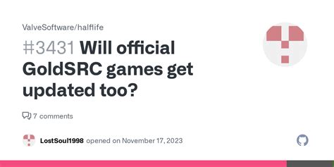Will Official Goldsrc Games Get Updated Too · Issue 3431
