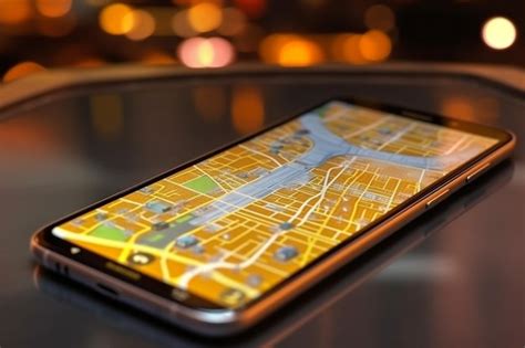 Premium Photo Map Phone Direction Location Position Navigation Travel Gps Mobile Point