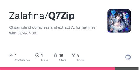 github zalafina q7zip qt sample of compress and extract 7z format