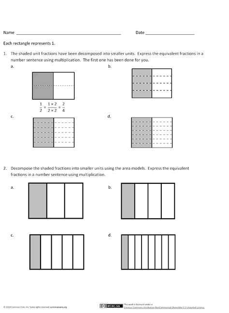 Free NF A Common Core PDF Math Worksheets EdHelper Worksheets Library