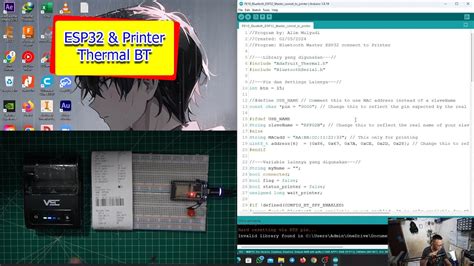 Menghubungkan Esp32 Dengan Printer Thermal Bluetooth Project Esp 10