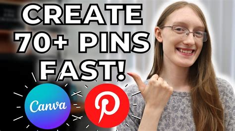 How To CREATE PINS FAST Using Canva Pinterest Marketing Canva