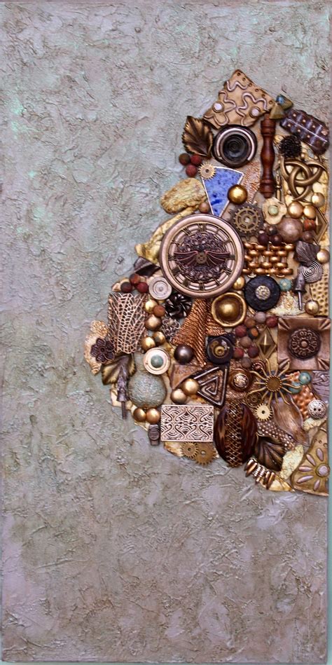 Assemblage Wall Art Pair Found Object Art 3d Steampunk Etsy