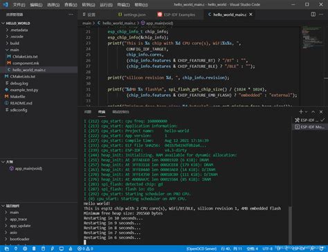 Esp32开发环境搭建：vs Codeesp Idf使用vscode创建esp项目设置编译文件输出 Csdn博客