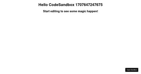 New Codesandbox