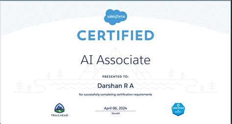 Salesforce Ai Associate Certified Darshan R A