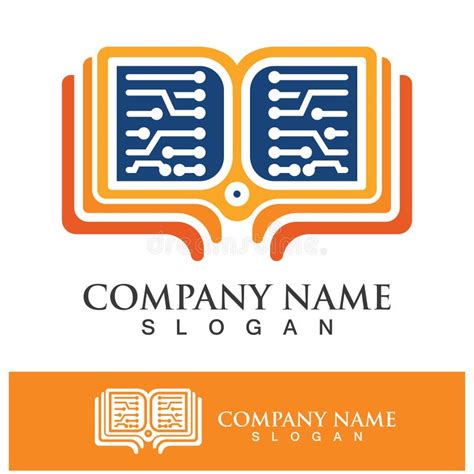 Digital Book Logo Icon Technology Vector Stock Vector Illustration Of Technology Business