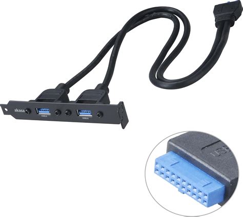Ezdiy Fab Usb 3 0 Interner Header Auf Usb 3 1 3 2 Typ C A Tasten Frontplatte 180 Grad Adapter