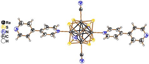 Thermally Controlled Synthesis Of Octahedral Rhenium Clusters With 44′ Bipyridine And Cn−