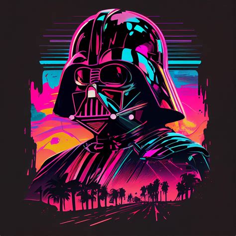 Star Wars X Synth Wave Darth Vader” By Zenotechai Made Using