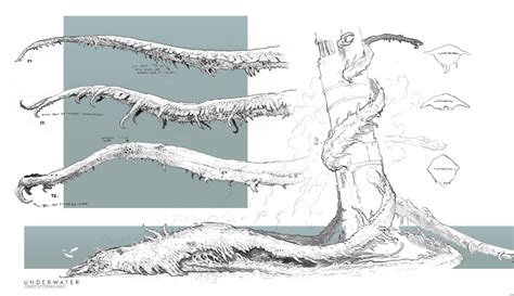 Artstation Underwater Behemoth Ii Stephen Oakley Alien Concept Art