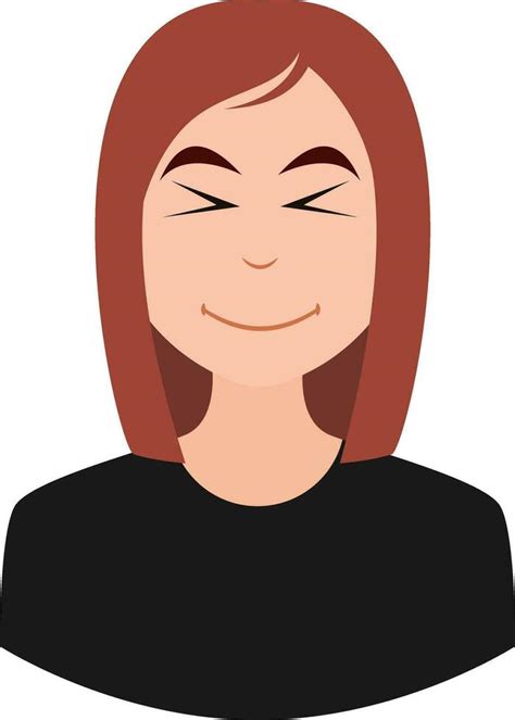 Cute Girl Emoji Illustration Vector On White Background 35382523