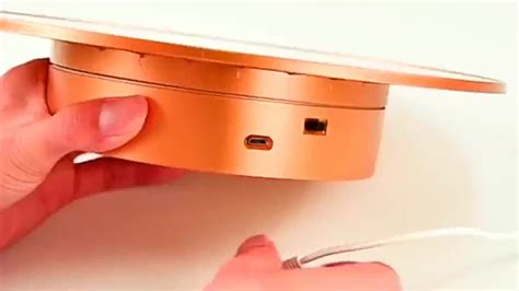 20cm Gold 360 Degree Rotating Turntable For Photography Display Stands Usb Electric Turntable