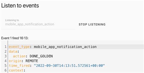 Automation Based On Mobileappnotificationaction Event Type Not