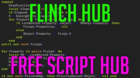 Flinch Hub Free Script Hub Roblox Youtube