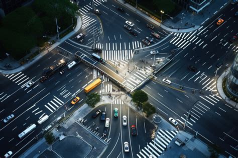 An Intersection With Multiple Traffic Lights Background Gangnam Gu