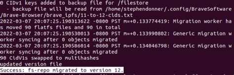 could not add migration to ipfs cannot get migrations from unknown