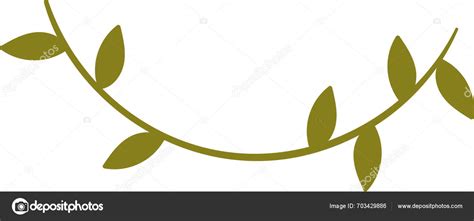 Twig Leaves Vector Illustration Stock Vector By Lookz