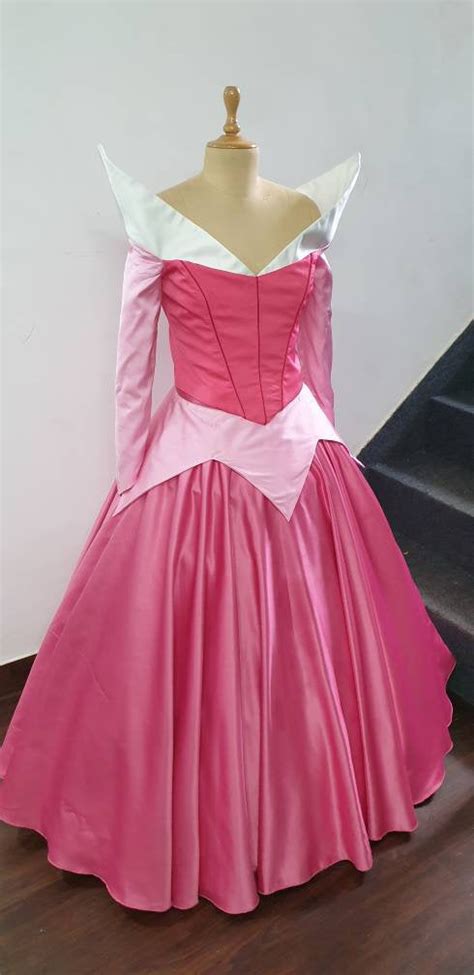 Sleeping Beauty Princess Aurora Pink Dress Mjcostume