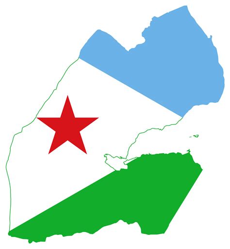 large flag map of djibouti djibouti africa mapsland maps of the