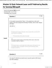 Understanding Network Layer In Module Quiz Course Hero