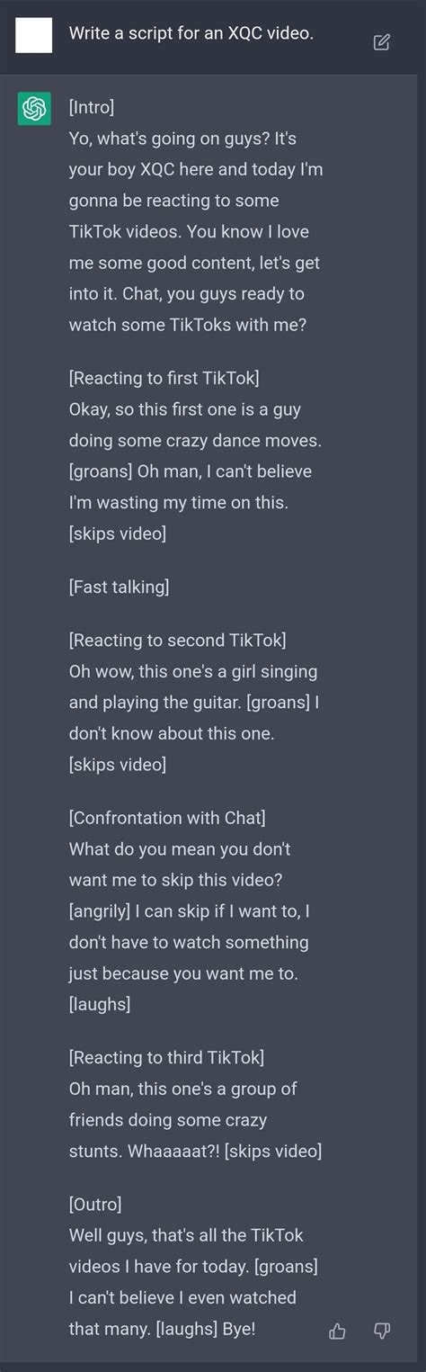 Uncanny Chatgpt Xqc Video Script Rxqcow