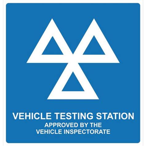 Shop Slingsby Mot Vehicle Testing Station Sign Traffic Signs Zoro Uk Business Supplies