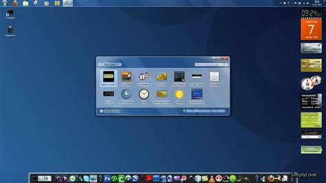 Windows 7 Widgets Simplylook Youtube
