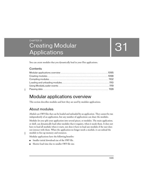Modular Applications Pdf Computers