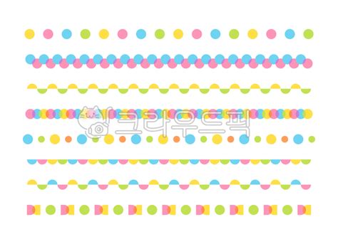 테두리 무늬 도형 원형 귀여운 사진 이미지 일러스트 캘리그라피 Hwayo작가