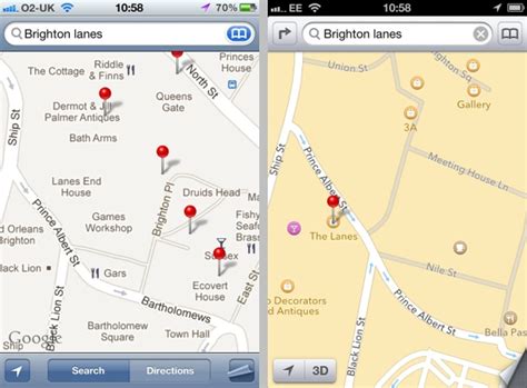 Ios 6 Maps Vs Ios 5 Maps Vs Android Maps Cnet Ios 6 Maps Vs Ios 5 Maps Vs Android Maps Cnet