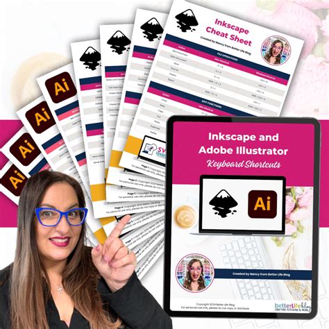 Inkscape And Illustrator Keyboard Shortcuts From Nancy Better Life Blog