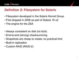 Zfs For Databases Ppt