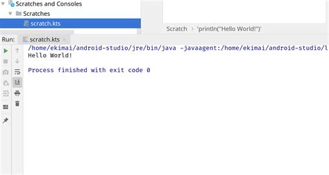 Java Unable To Run Scratch File In Android Studio Stack Overflow