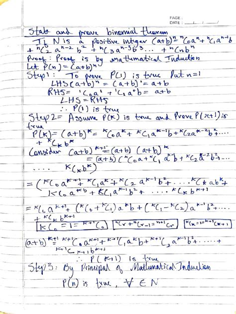 Binomial Theorem Pdf