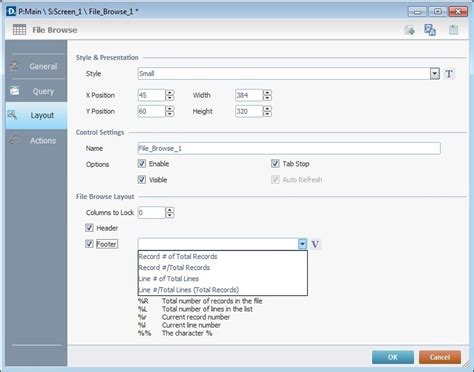 How To Work With Screens Adding Menuselection Objects To A Screen Adding A File Browse