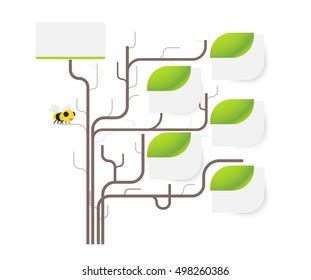 Leaves Infographic Concept Leaves Diagram Template Stock Vector Royalty Free 498260386