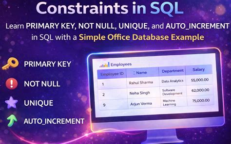 Sql Constraints Explained Primary Key Not Null Unique And Auto