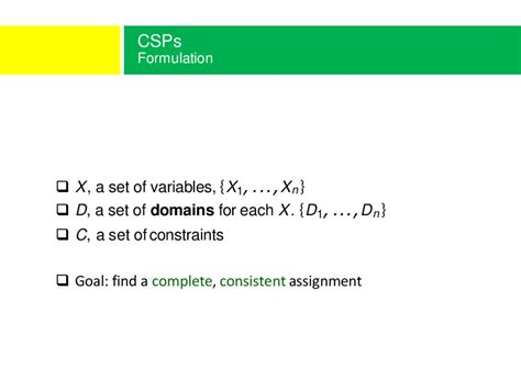 Constraint Satisfaction Problems Ppt Download