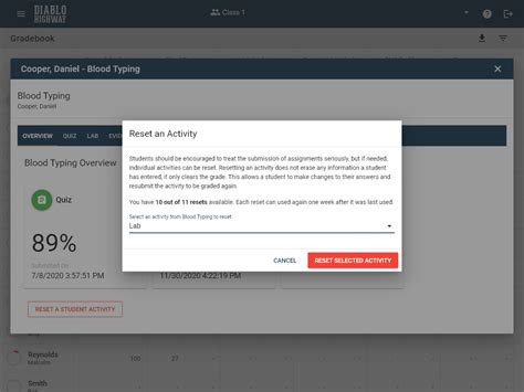 Reset An Activity Learn Engines User Guide