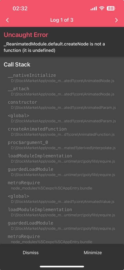 Reactjs Typeerror Reanimatedmoduledefaultcreatenode Is Not A