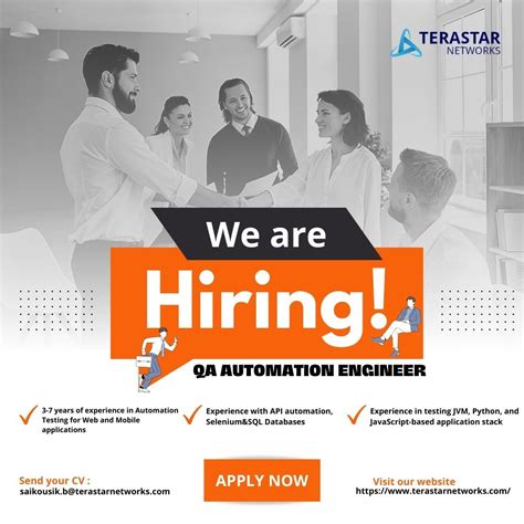 Terastar Qaautomation Qaautomationengineer Apitesting Python Java
