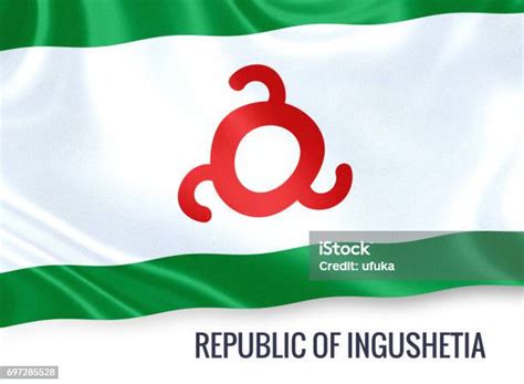 러시아 국가 인구시 공화국 깃발 흔들며 격리 된 흰색 바탕에 주 이름 깃발 아래 포함 되어 있습니다 3d 렌더링입니다 0명에 대한 스톡 사진 및 기타 이미지 Istock