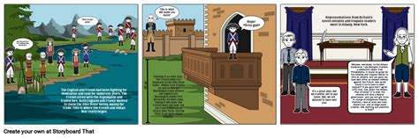 The French And Indian War Comic Assignment Storyboard