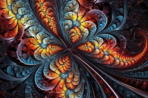 Premium Photo Fractal Patterns Created With Computergenerated Algorithms