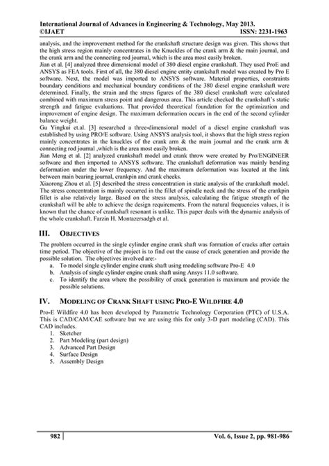 Finite Element Analysis Of Single Cylinder Engine Pdf