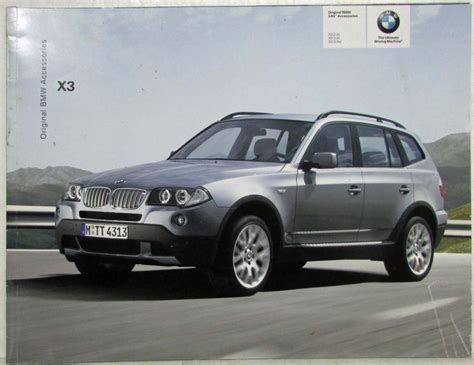 2007 Bmw X3 Series Accessories Sales Brochure